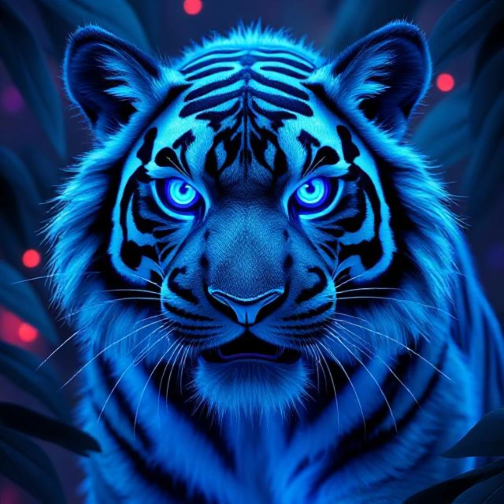 Cyber Tiger #107 | Unique Digital Art on OmniHub NFT Launchpad