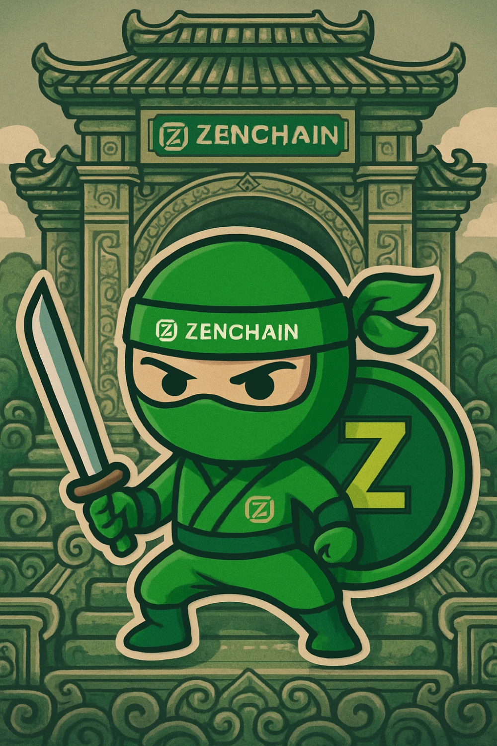 Zen soldier | Unique Digital Art on OmniHub NFT Launchpad